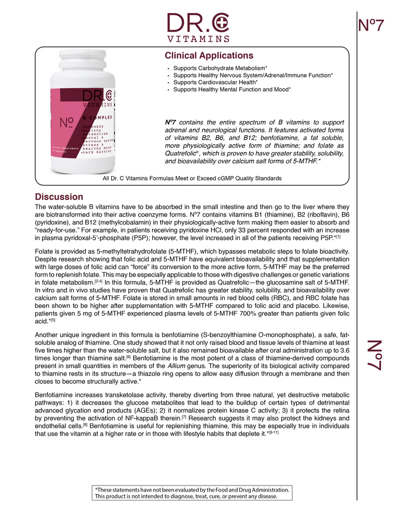 Pharmaceutical-Grade B Complex Vitamins / 90 caps – Dr. C Vitamins